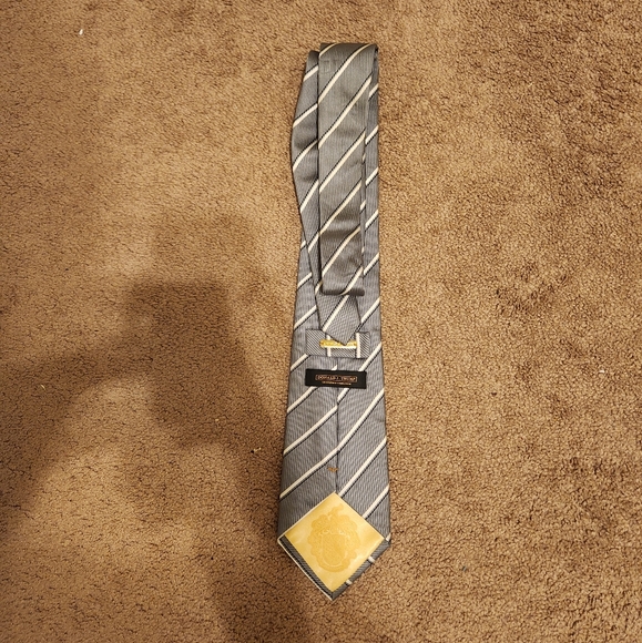 Donald Trump | Accessories | Donald Trump Gray And White Stripped ...